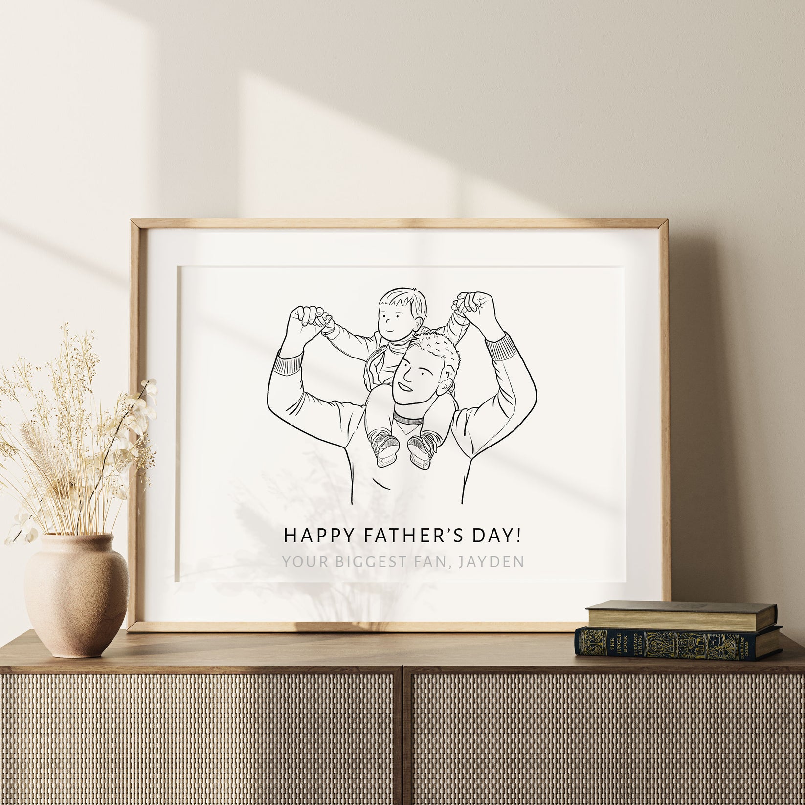 Custom Father's Day Portraits – Goose & Pebble